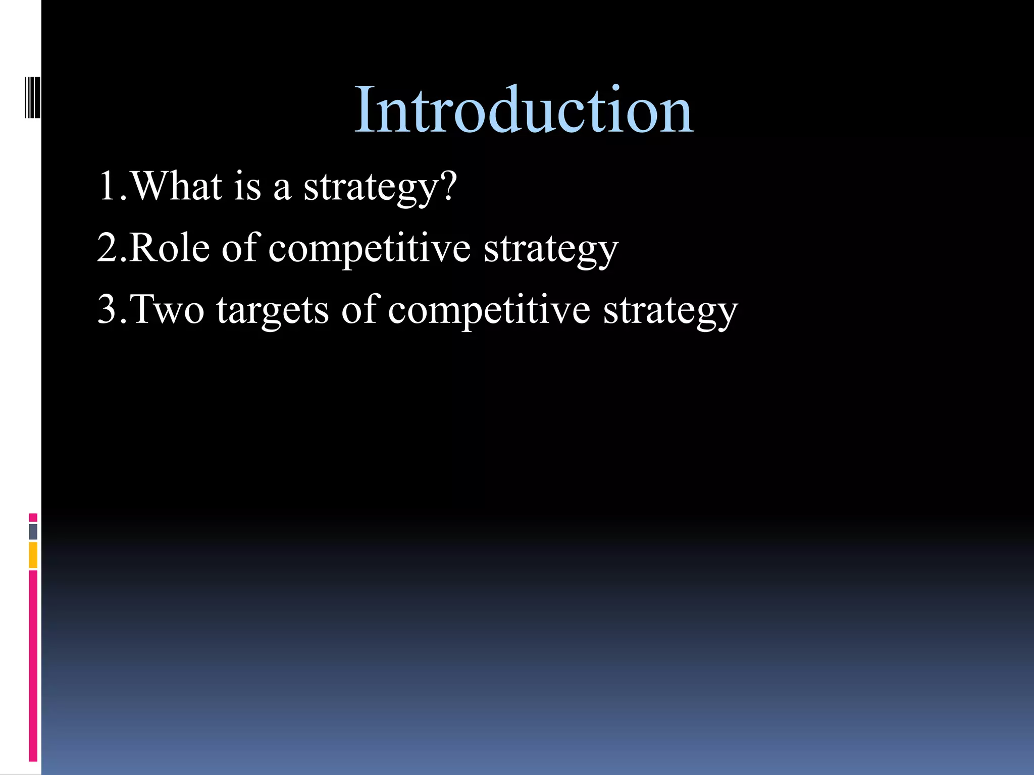 Marketing Management - Competitive Strategies | PPTX