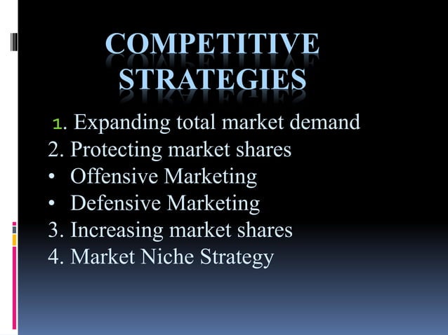 Marketing Management - Competitive Strategies | PPTX