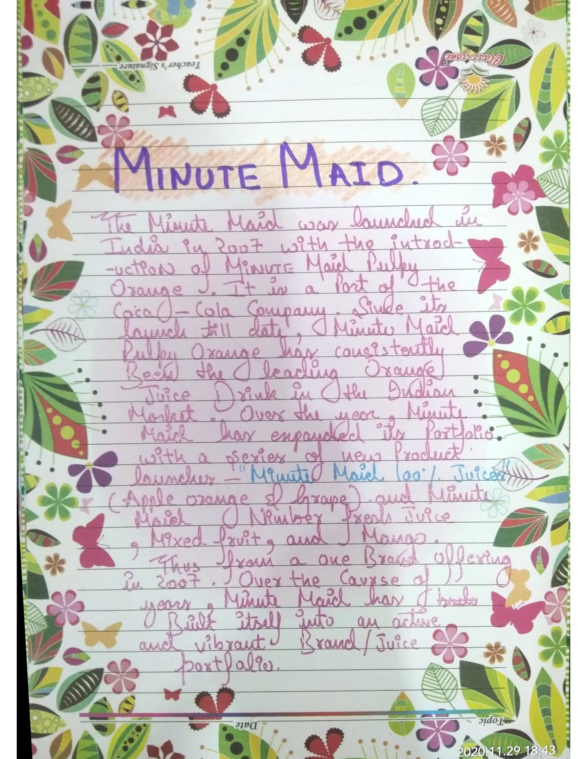 Marketing management Project file Class 12 | PDF