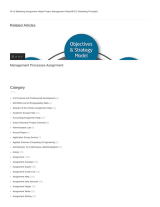 Marketing management assignment | PDF