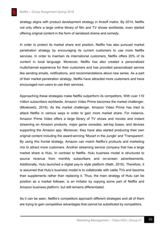 Marketing analysis for Netflix | PDF