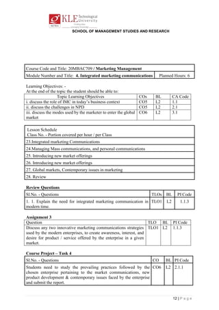 Marketing Management Lesson Plan for 1st Sem 23-25 batch- Final.doc