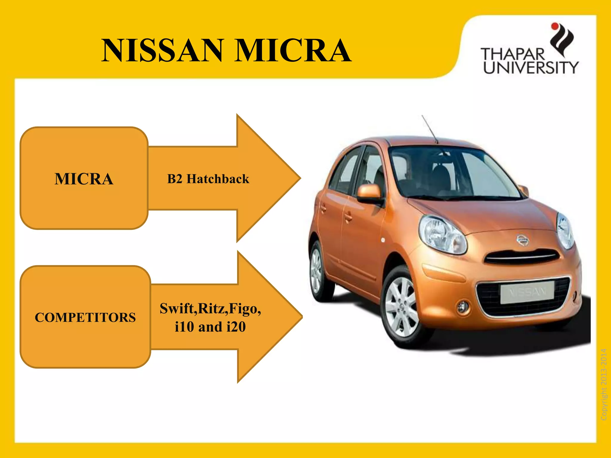 Case Study of Marketing the Nissan Micra and Tata Nano | PPTX