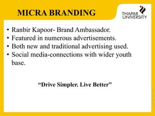 Case Study of Marketing the Nissan Micra and Tata Nano | PPTX