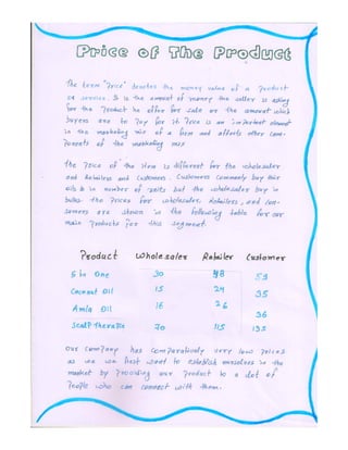 Marketing management project on hair oil class 12th by faizan khan | PDF