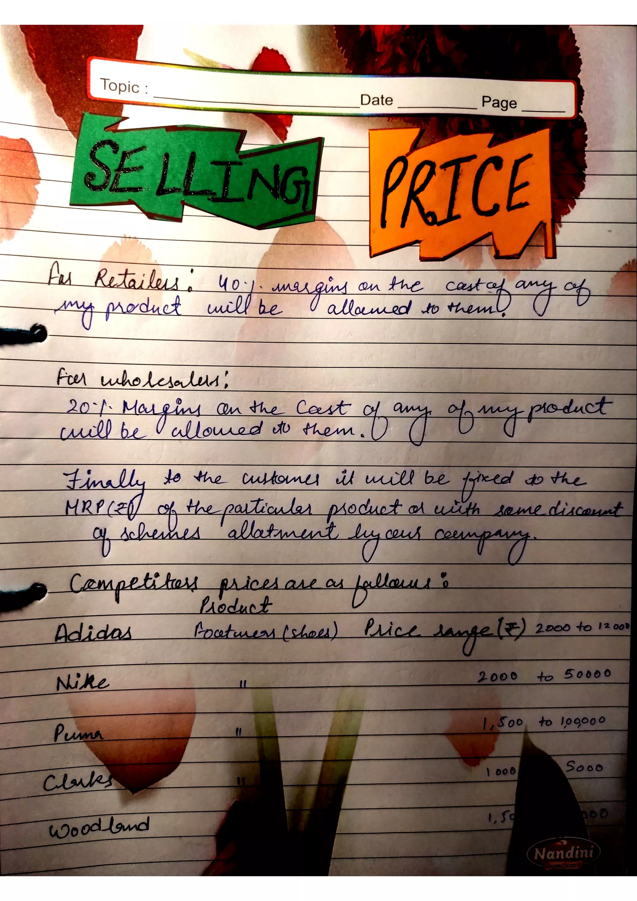 Marketing management project on shoes. class 12th | PDF