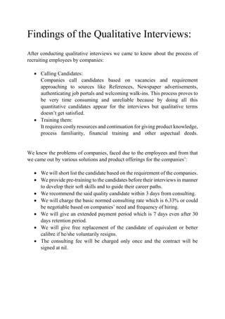 Placon Manpower Solutions - Recruitment Services Report | PDF