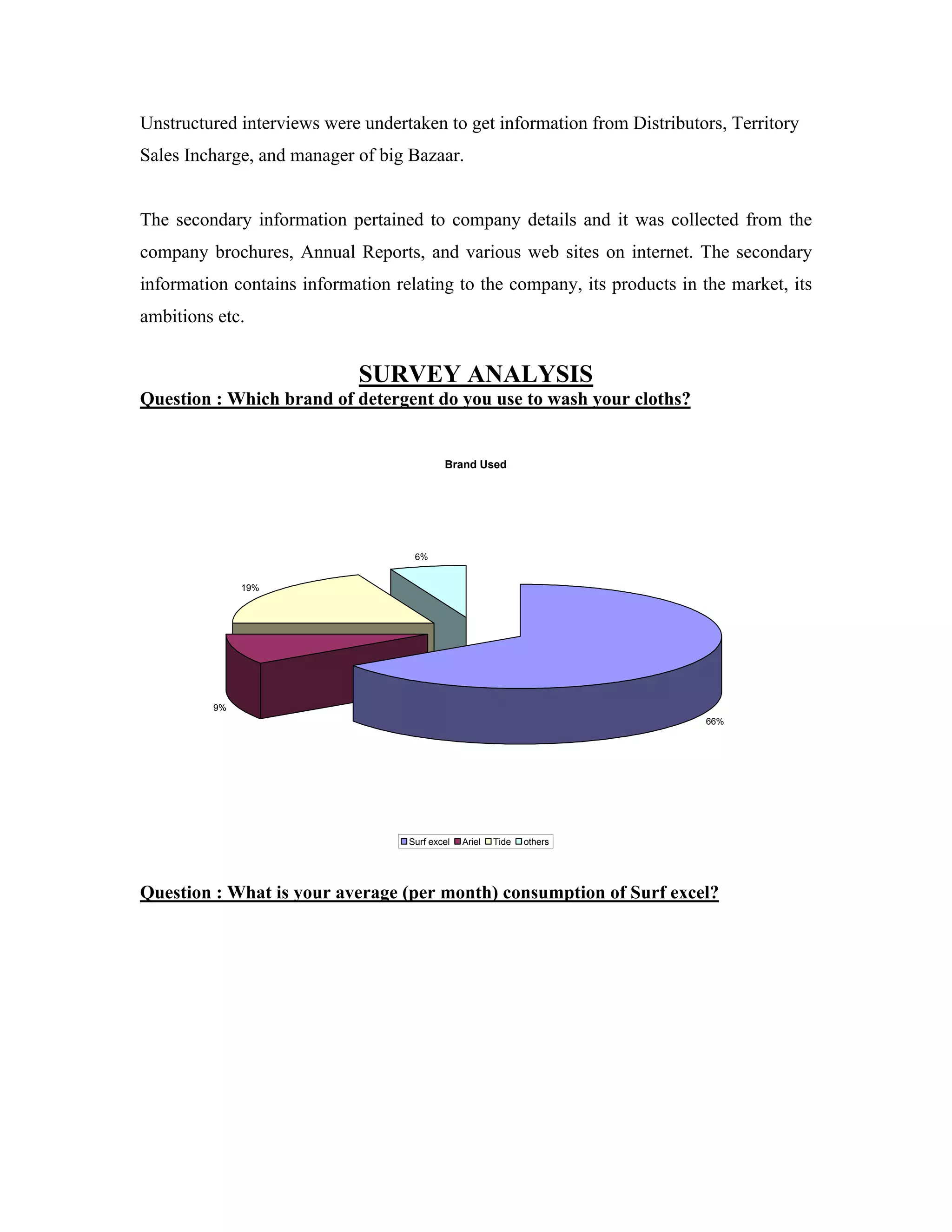 Marketing management project surf excel | PDF