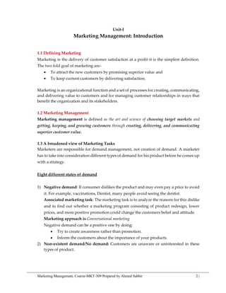 Marketing management | PDF