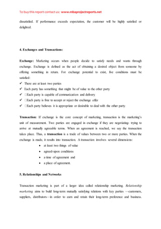 Marketing mba project report | DOCX