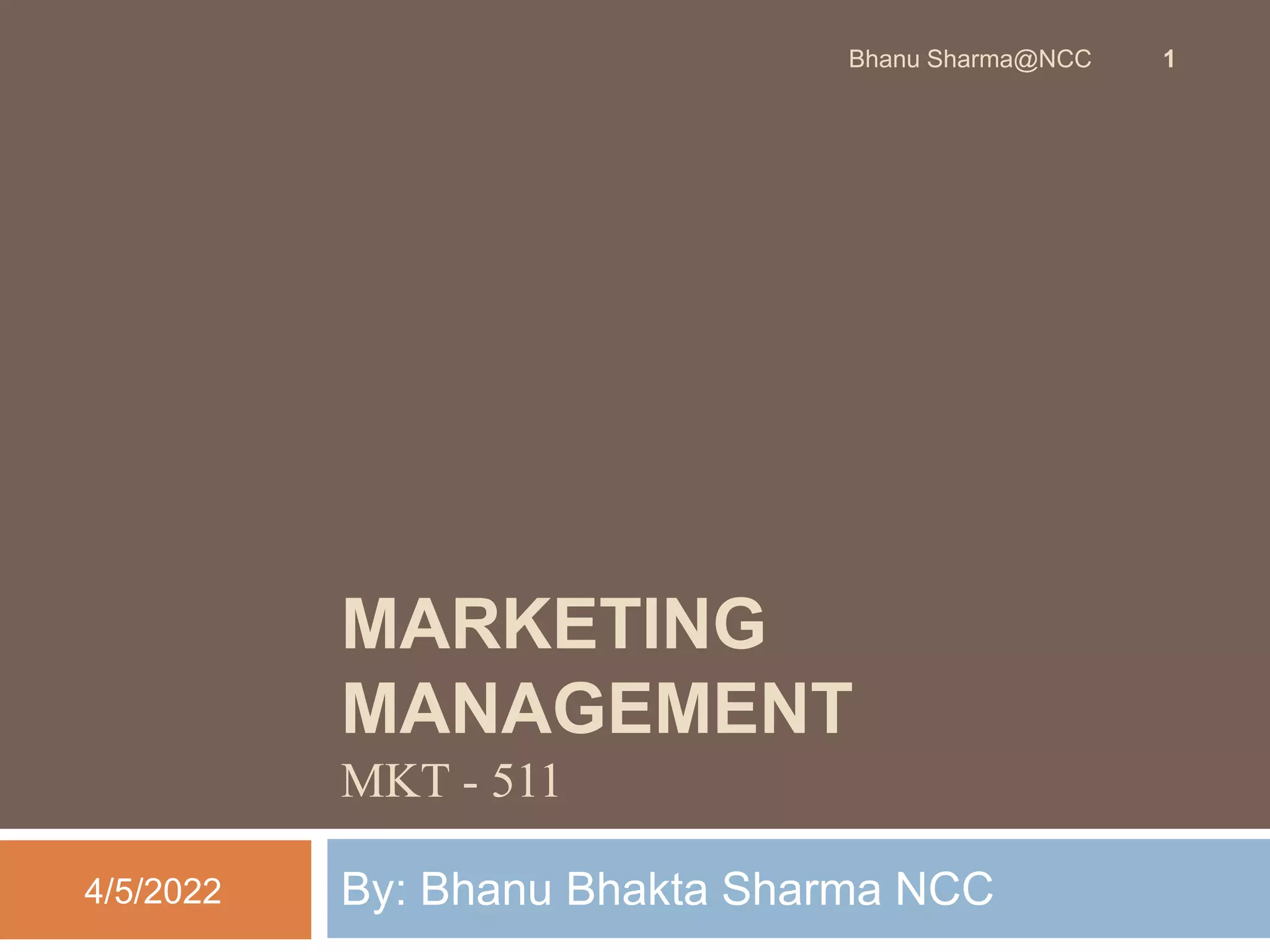 Marketing mbs 1 | PPT