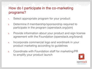 OpenStack Logo Programs & User Campaign | PPT | Cloud Computing | Internet