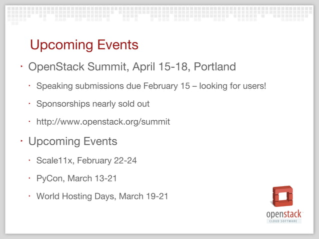 OpenStack Logo Programs & User Campaign | PPT