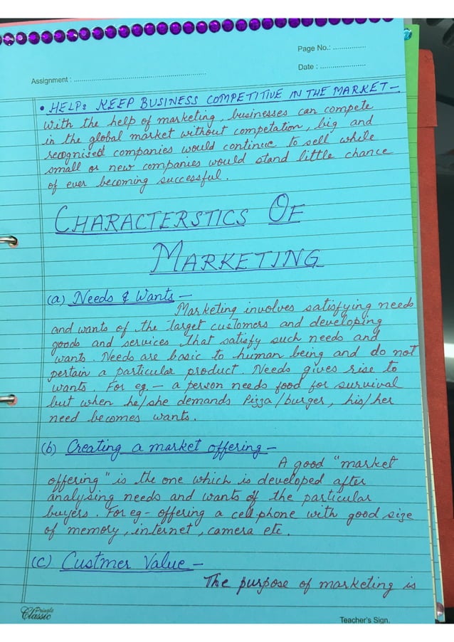 Marketing Project- Class XII (B.St) | PDF