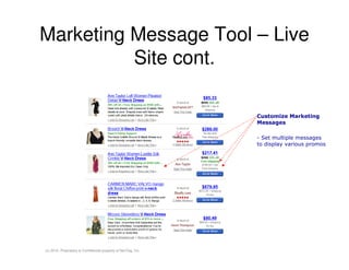 Marketing message tool (dashboard) | PDF