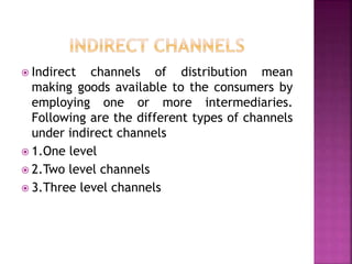 Marketing Management - Channels of Distribution | PPTX