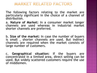 Marketing Management - Channels of Distribution | PPTX