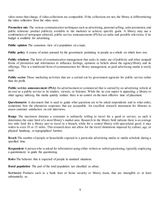 Marketing Terminology | DOCX | Business | Business and Finance