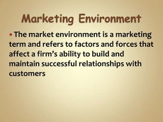 Marketing micro environment | PPTX | Business | Business and Finance