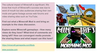 Marketing Promoting and Franchising Minecraft | PPT