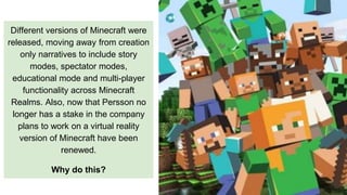 Marketing Promoting and Franchising Minecraft | PPT