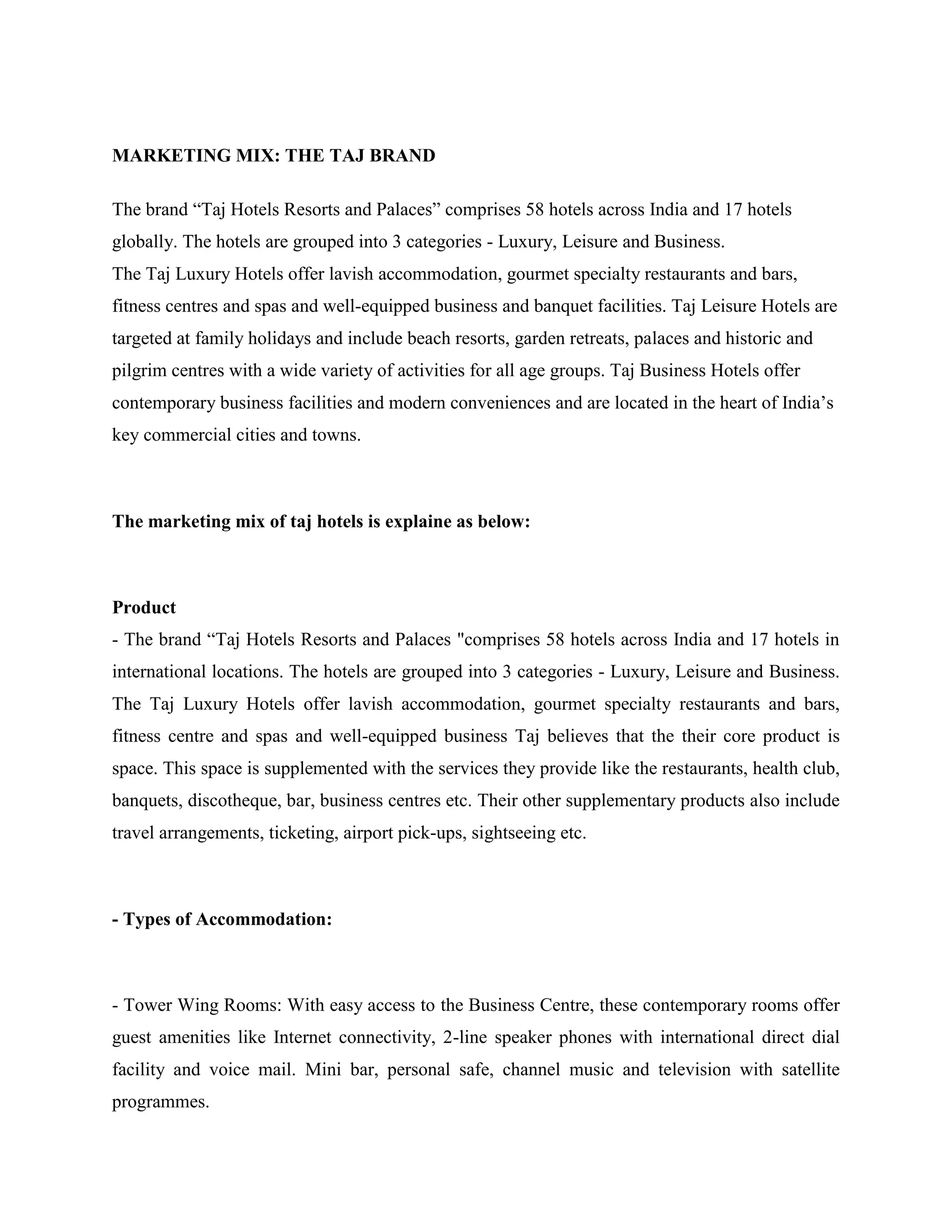 Marketing mix | DOCX