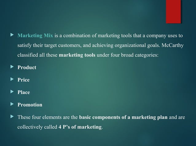 Marketing mix | PPT