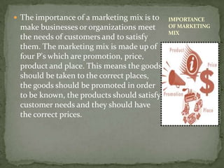 Marketing mix-PPPP | PPTX