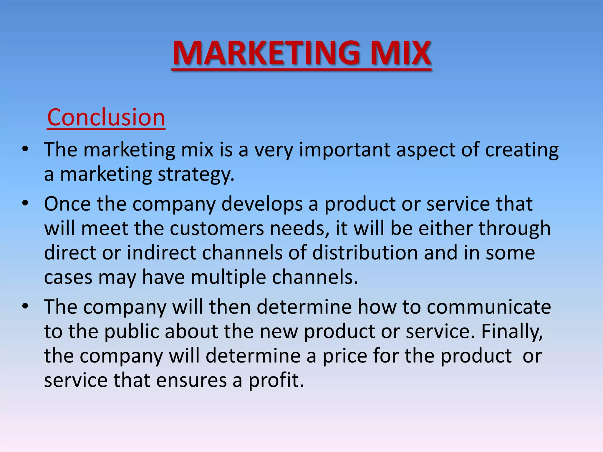 Marketing mix | PPTX