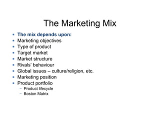 Marketing mix | PPT
