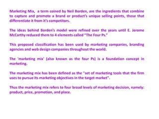 Marketing Mix | PPTX