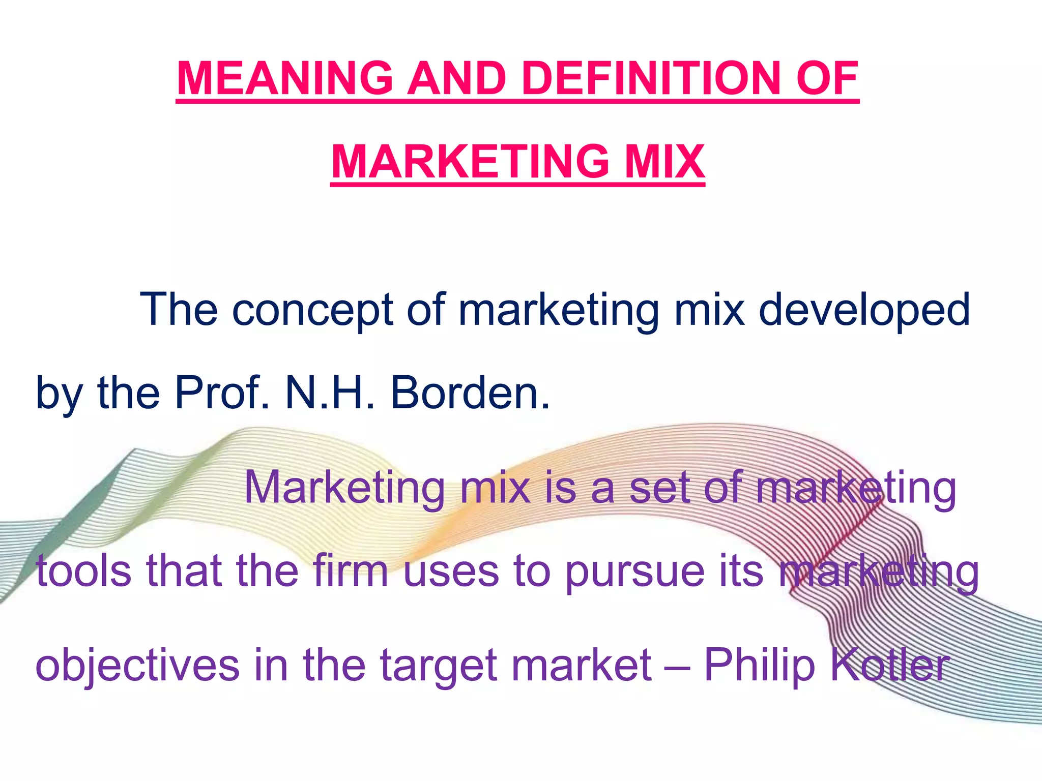 Marketing mix | PPTX
