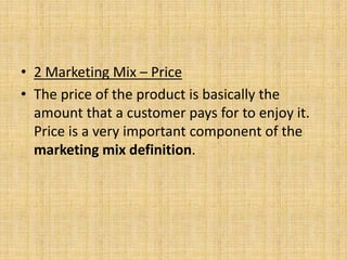 Marketing mix | PPTX
