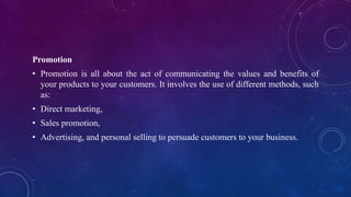 Marketing mix | PPTX