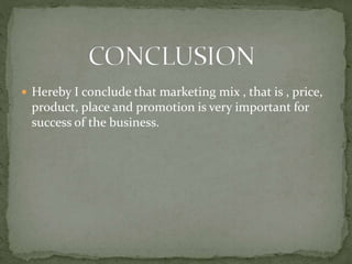 Marketing mix | PPTX