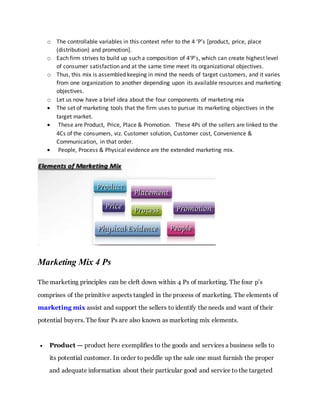 Marketing mix | DOCX