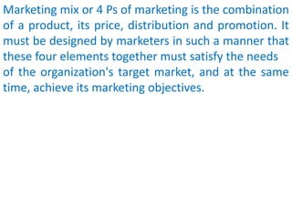 Marketing mix | PPTX