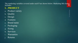 Marketing mix | PPT