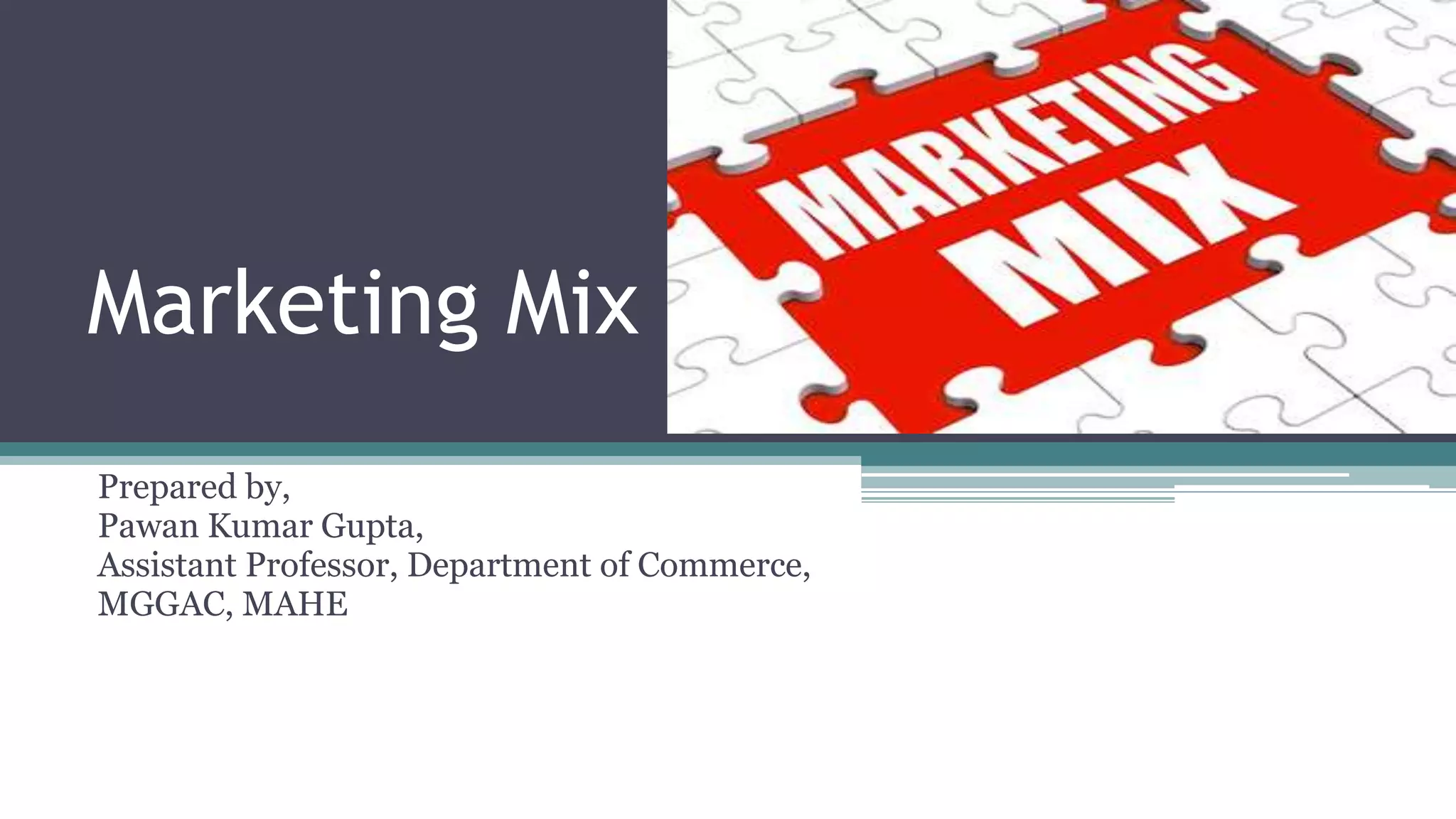Marketing mix | PPTX