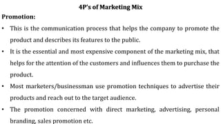 PowerPoint Presentation on Marketing Mix Marketing Mix.pptx