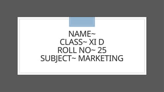 MARKETING mix.pptx class 11 help marketing | PPTX