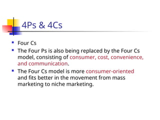 marketing mix.ppt used fir class lecture | PPT
