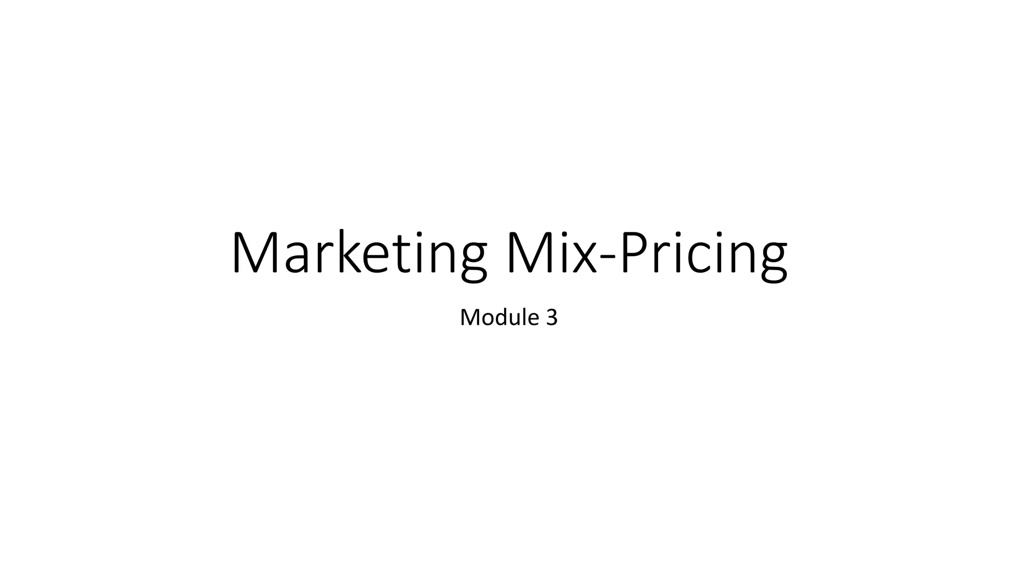 Marketing Mix_marketing management - Pricing.pptx