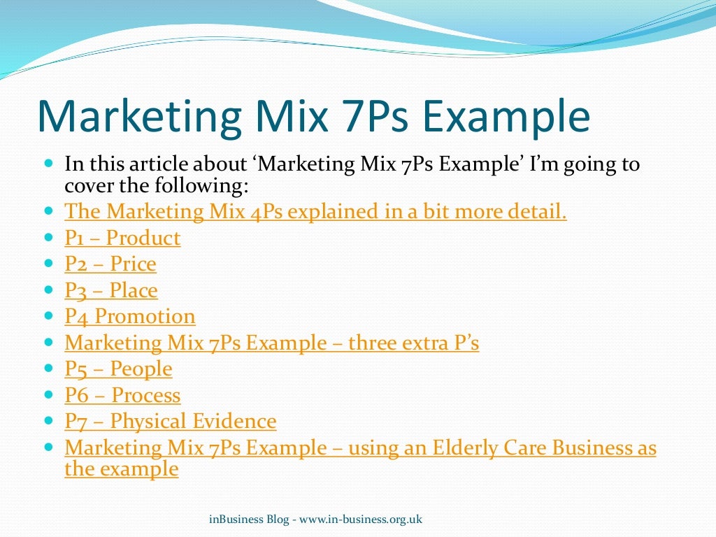 Marketing Mix 7 Ps Example Marketing Mix 7ps Pdf Marketing Mix 7 Ps Example Marketing Mix 7ps Pdf