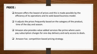 Marketing mix ,amazon | PDF