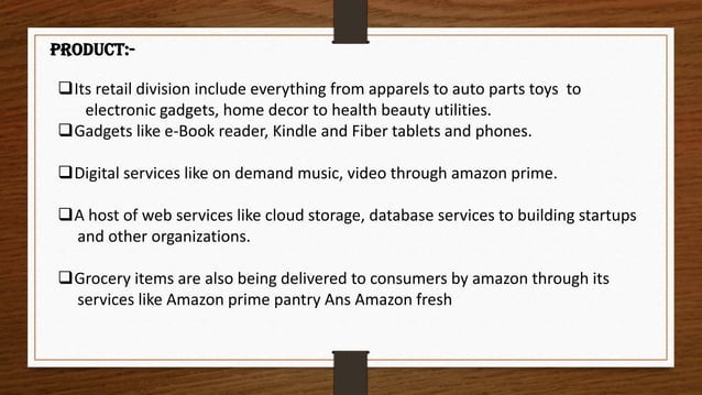 Marketing mix ,amazon | PDF