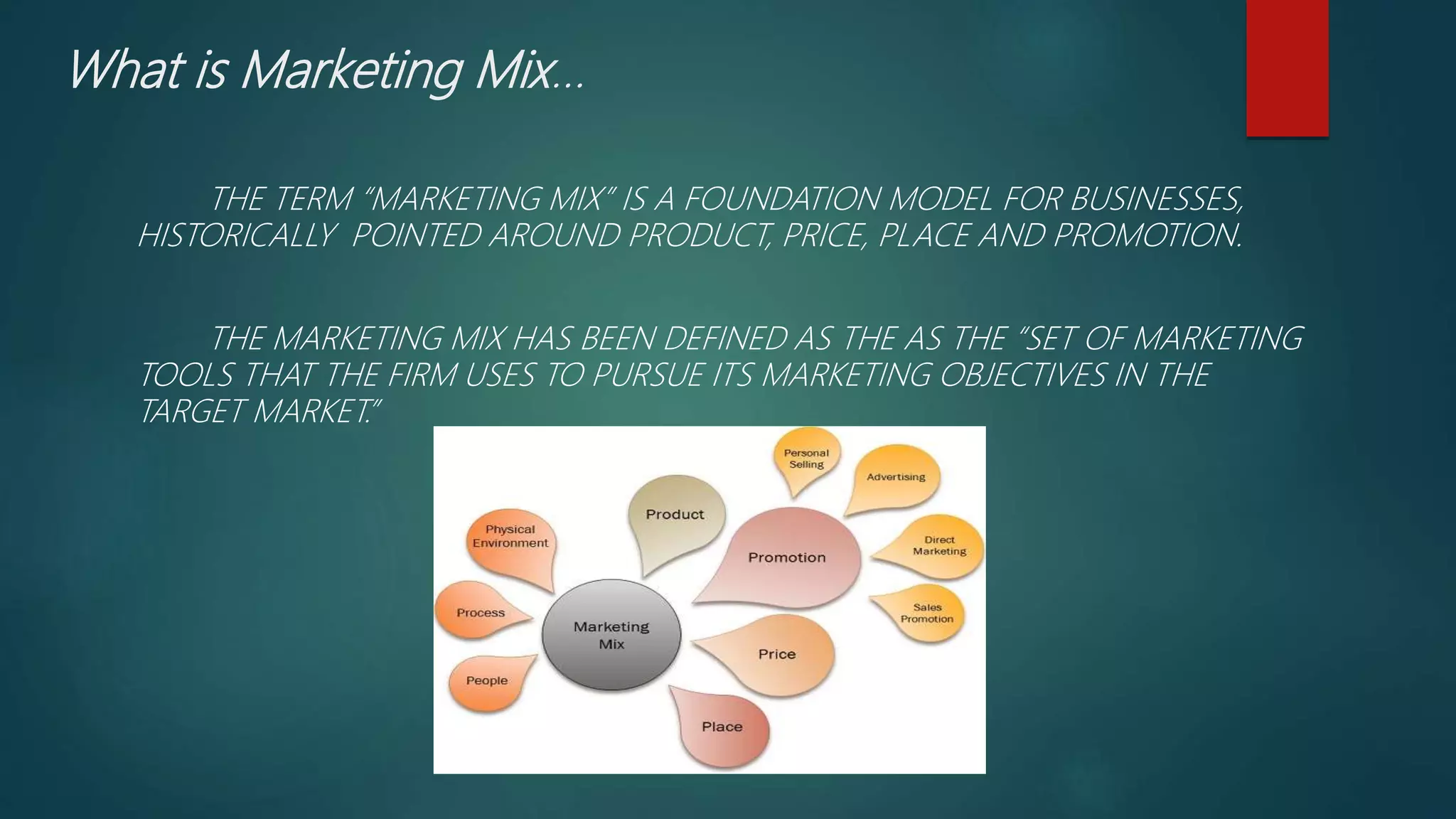 Marketing mix and product life cycle | PPTX