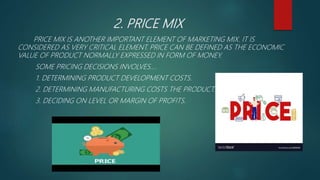 Marketing mix and product life cycle | PPTX