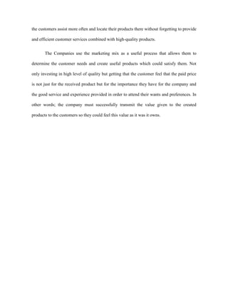 Marketing mix case study | DOCX | Marketing and Advertising | Business