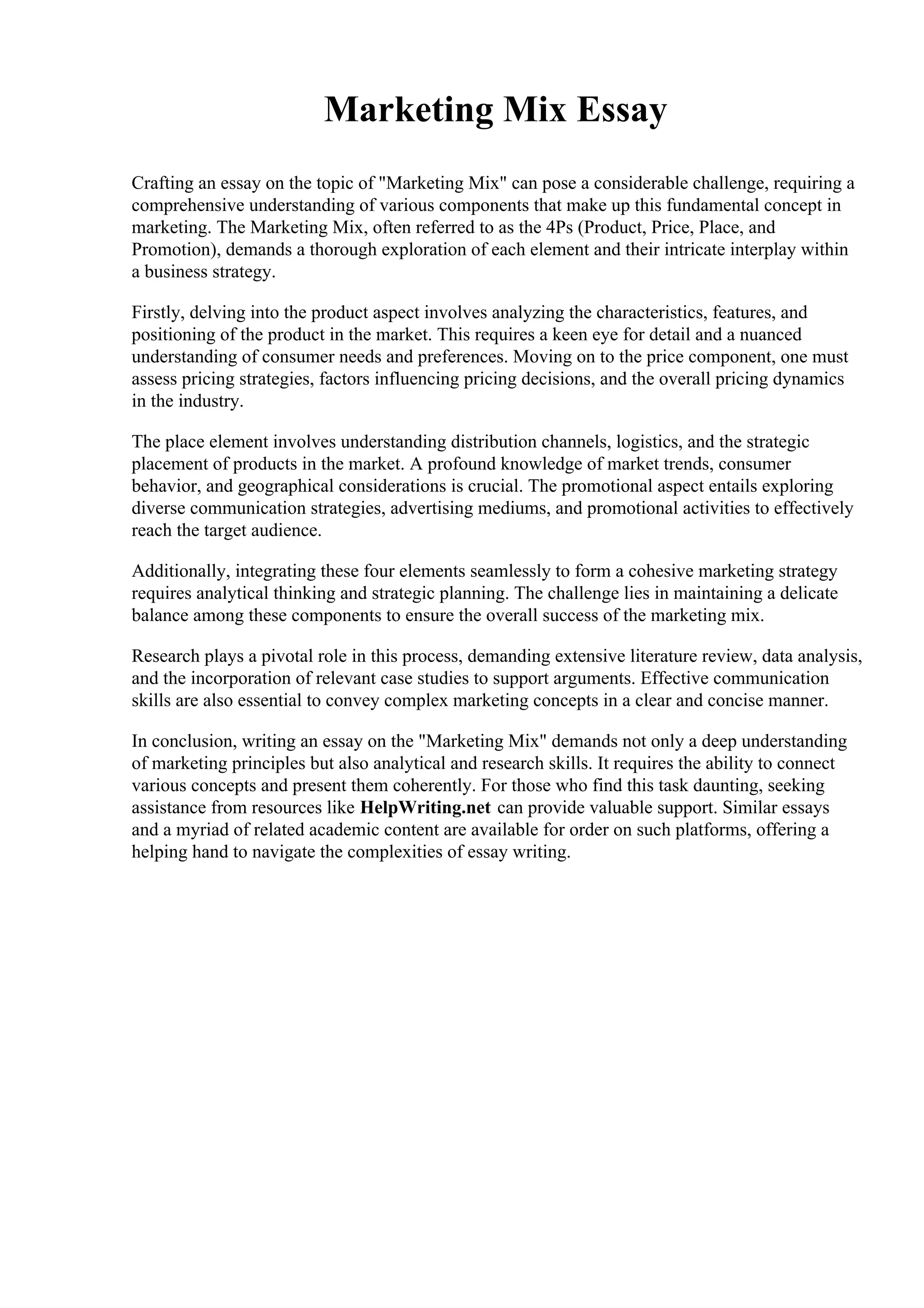 Marketing Mix Essay.pdf